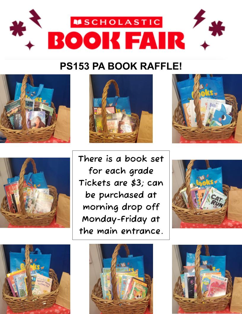June 2025 Book Raffle - PS153 Parents Association